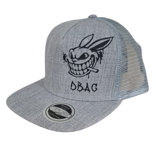 Snapback Uflex Bill Flat Peak Cap Grey Melange – DBAG Apparel
